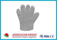 China Finger Style Body Wash Gloves / Body Scrubber Glove Sewn Nonwoven Spunlace Dot for sale