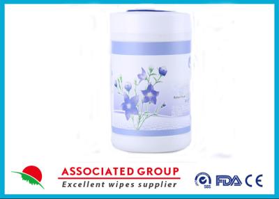 China Fresh Scent Soft Antibacterial Wet Wipes High Capacity 120 Count Canister for sale