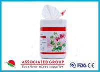 China Fresh Scent Soft Antibacterial Wet Wipes High Capacity 120 Count Canister for sale