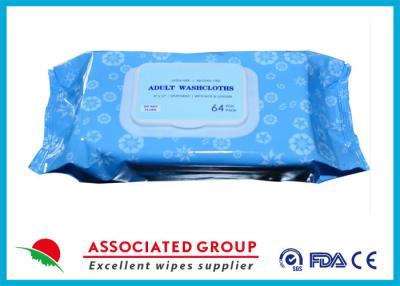 China Premium Spunlace Adult Wet Wipes , Disposable Adult Wash Cloth Extra Large Size for sale