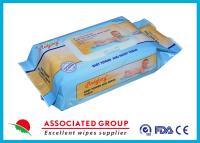 China 80 Pcs Natural Baby Tender And Moist Tissue / Baby Wet Wipes for sale