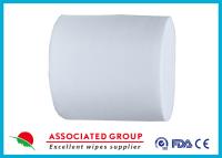 China White 30~110GSM Spunlace Nonwoven For Household Cleaning Wipe Wet Tissues for sale