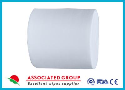 China White 30~110GSM Spunlace Nonwoven For Household Cleaning Wipe Wet Tissues for sale