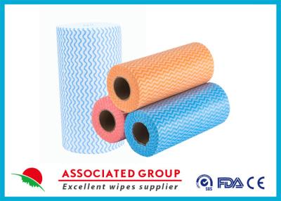 China Colorful Printing Spunlace Non Woven Fabric Roll For Household Cleaning for sale