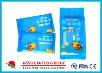China Individual Packaging Baby Wet Wipes Fragrance Free Cotton Like Texture 1pcs* 10 / Bag for sale