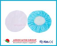 China Disposable non woven hair cap nursing wash free no rinse shampoo shower cap travel beauty salon hotel bath shower cap for sale