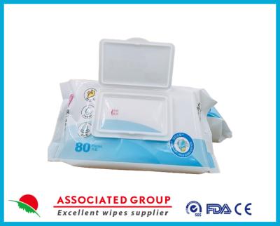 China Cleansing & Moisturizing 2-in-1 Sensitive Biodegradable Hypoallergenic Baby Wipes with Lid for sale