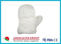 China Ultrasonic Arc Wet Washing Glove with Thumb / No Rinse Wet washing Glove Bath Wipes for Cleaning for sale