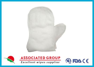 China Ultrasonic Arc Wet Washing Glove with Thumb / No Rinse Wet washing Glove Bath Wipes for Cleaning for sale