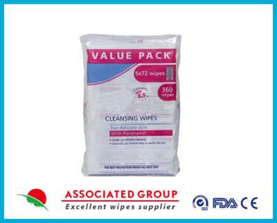 China OEM Baby Cleansing Wipes With Panthenol 4x72wipes (Value Pack Available) for sale