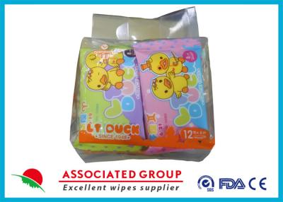 China Scent Free Wet Wipe Tissues Carry - On Mini Packag Water Saving 8PCS * 10 Bags for sale