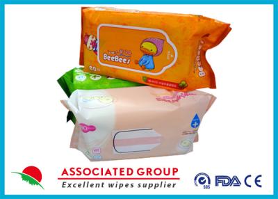 China Mix Package Wet Wipe Tissues Baby Skin Care With Plain Spunlace Nonwoven Fabric for sale