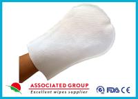 China Arc Shape Exfoliating Bath Gloves For Patients Small Dot Ultra Thick for sale