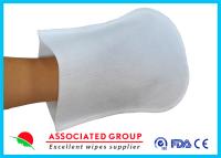 China Coat Plastic Film Body Wash Gloves Small Dot 50 % Vis + 50 % Pes Material for sale