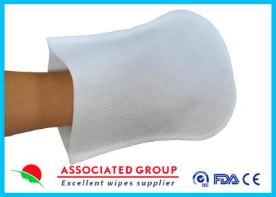 China Coat Plastic Film Body Wash Gloves Small Dot 50 % Vis + 50 % Pes Material for sale