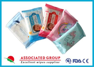 China Fragrance Free Baby Cleaning Wipes With Aloe & VE Skincare Ingredients 10pcs for sale