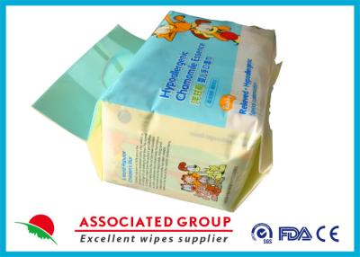 China 25PCS / Bag Baby Wet Wipes Chamomile Skincare Essence Without Alcohol for sale