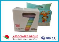 China Small Package Baby Cleaning Wipes 45gsm Plain Spunlace With White Color for sale