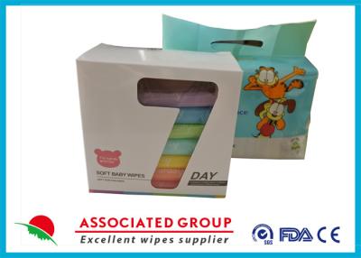 China Small Package Baby Cleaning Wipes 45gsm Plain Spunlace With White Color for sale