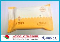 China 100% Cotton Baby Wet Wipes No Fragrance No Irritation Resealable Travel Size for sale