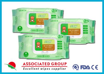 China Scent Free Biodegradable Baby Wipes Small Dot Towel Feeling Gentle Formula 80PCS for sale