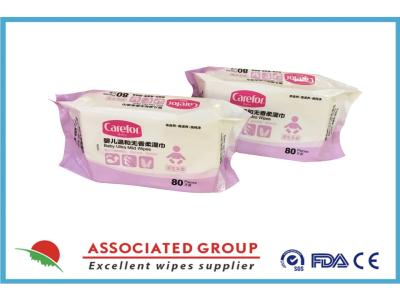 China 45gsm Baby Cleaning Wipes With Tea Tree Oil Allergy Tested A for sale