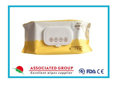 China Alcohol Free Honeysuckle Extract Antibacterial Wet Wipes for sale