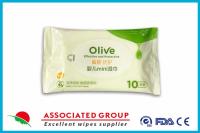 China Olive Essence  Household Baby Mini Wet Wipes No Alcohol  Disposable And Portable for sale