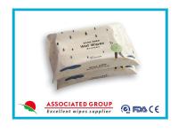 China Unscented Coconut Water Extract Adult Wet Wipes 20 PCS Flowpack With Sticker for sale