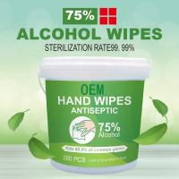 China OEM Sterilization Rate 99.99% Dry Wipes For Hand Wipes Antiseptic 75% Alcohol for sale