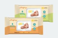 China Hypoallergenic PH Balanced 80 Pieces Cozy Baby Wipes One Stop Service for sale