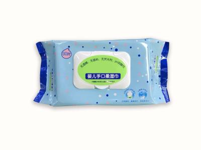 China Food Grade Xylitol RO Pure Water Baby Wet Wipes PH Weakly Acid for sale