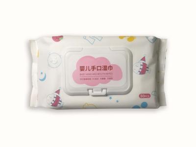 China Chamomile Extract Baby Wet Wipes Fragrance Free RO Pure Water for sale