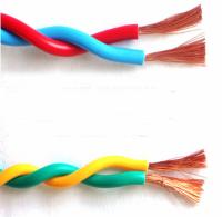 China 300V Fire Resistant Copper Conductor PVC Insulated RVS Twisted Electric Wire 1.5mm2 for Fire Safety for sale