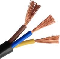 China Copper Conductor PVC Insulated Flexible Cable RVV 2-5 Cores 2.5-6mm² 300/500V for sale
