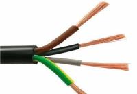 China Copper Conductor PVC Insulated Flexible Cable RVV 2-5 Cores 2.5-6mm² 300/500V for sale
