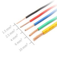 China GB/T5023.3 PVC Insulated Solid Copper Cable AWG 4-16 450/750V BV Wire for sale