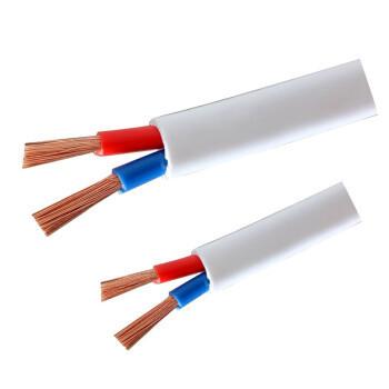 China Copper Core PVC Insulated Flat Power Cord 1.5mm2 2-Core 450/750V RVVB Flexible Wire for sale