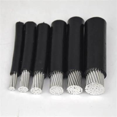 China 10KV 50mm Aluminum Twisted Steel Reinforced Overhead Aerial Bundled Cable XLPE Insulated for sale