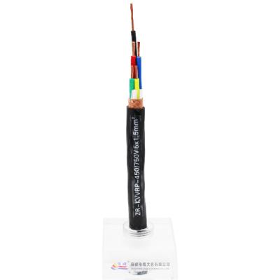 China RVVP PVC Insulated Braided Screened Flexible Control Cable 300/300V 0.3-16mm² for sale