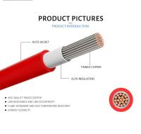 China PV1-F XLPE Insulated Tinned Copper Solar Cable 1.5mm to 16mm 1500V DC for sale
