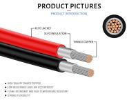 China CCC Certified 1.5-16mm2 XLPO Insulated Flexible Tinned Copper DC Cable for PV Solar System for sale