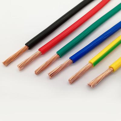 China 0.3sqmm 0.5sqmm 0.75sqmm BVR Soft Copper Stranded Single Core Wire 450/750V for Vehicles for sale