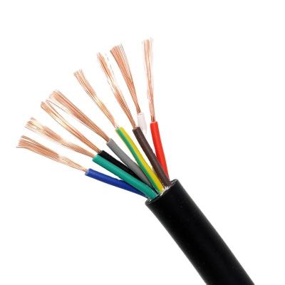 China Copper Conductor RVV Flexible PVC Insulated Electric Cable 300/500V 2-5 Core 0.5-6mm² for sale
