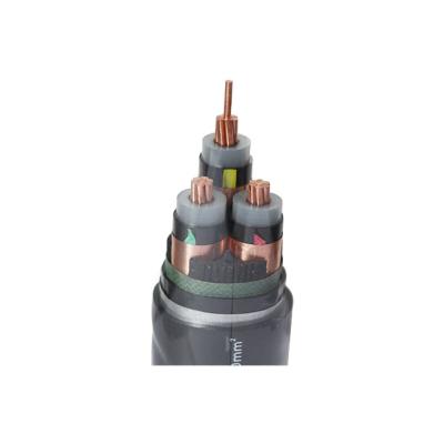 China XLPE Insulated Copper Conductor Steel Tape Armored Power Cable 8.7/15KV 3x120mm2 for sale