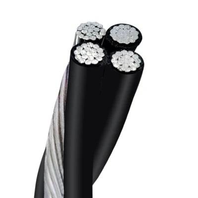 China Aluminum Conductor Overhead ABC Aerial Bundled Cable 0.6/1KV XLPE Insulated Round Wire for sale