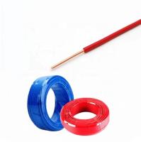 China PVC Insulated Solid Copper Conductor Cable 1.5mm 2.5mm 4mm 6mm 450/750V House Wiring for sale