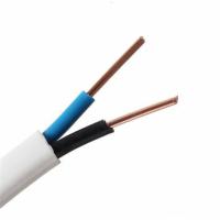 China JB/T 8734.2 BVVB 2x1.5mm2 to 2x10mm2 PVC Insulated Flat Copper Cable 300/500V for sale