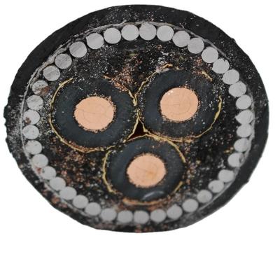 China 26/35KV XLPE Insulated Copper Conductor Steel Wire Armored Power Cable for sale