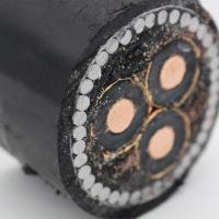 China 26/35KV XLPE Insulated Copper Conductor Steel Wire Armored Power Cable for sale